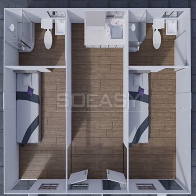 Indonesia Labour Dormitory Camp-www.foldingcontainerhouse.com