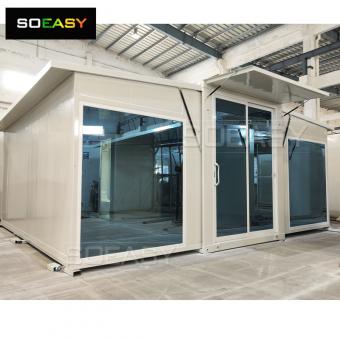 Prefabricated Expand Container House Glass Wall Container Hotel ...